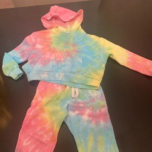 Katie J NYC | Matching Sets | Katie J Nyc Rainbow Tie Dye Sweat Outfit ...